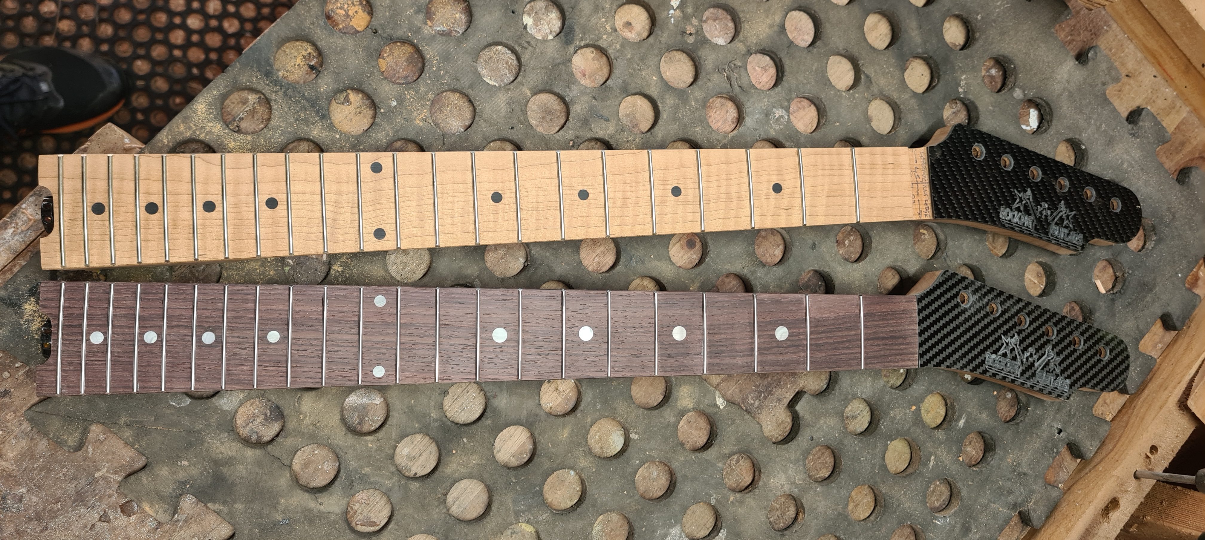 Roasted Maple and Indian Rosewood Fingerboards – Reuben's Guitar ...